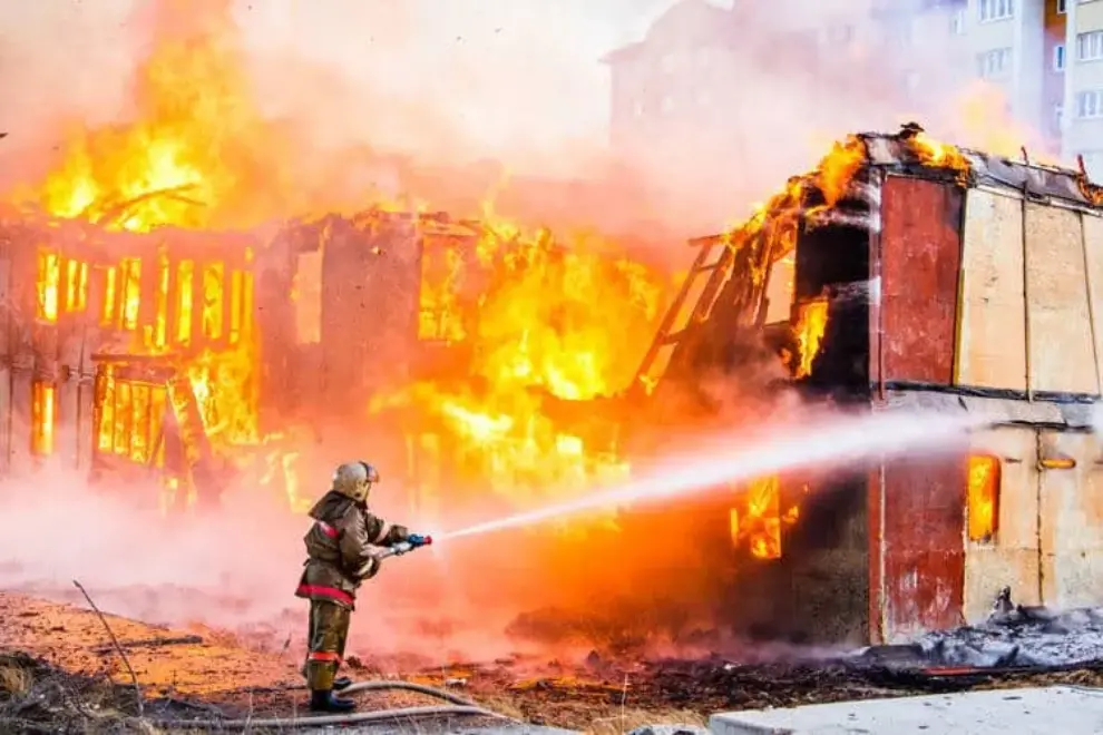 Massive Three-Alarm Fire Destroys Apartment Building